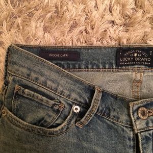 Lucky Brand | Jeans | Lucky Distressed Brooke Capri With Frayed Bottom ...